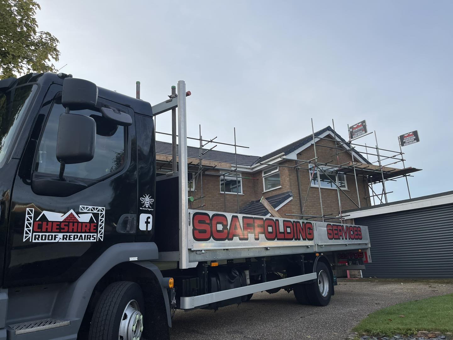 Scaffolding – Cheshire Roof Repairs